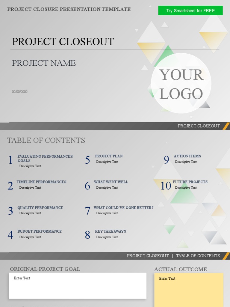 IC Project Closure Presentation 11064 - PowerPoint | PDF
