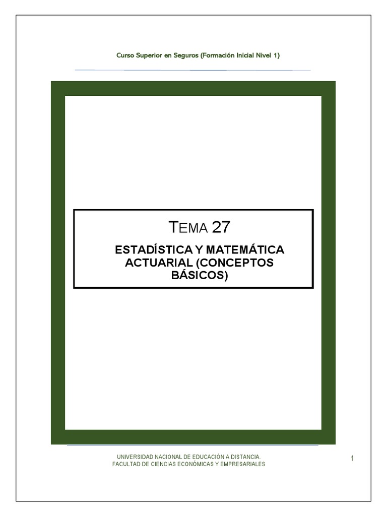 Tema 27-16220529 PDF | PDF | Estadísticas | Media