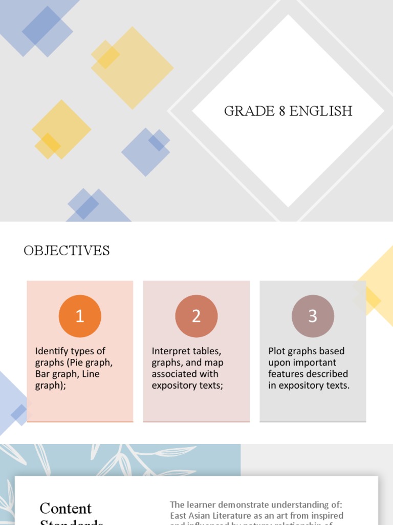 Grade 8 English: Graphs and Literature | PDF | Language Arts & Discipline