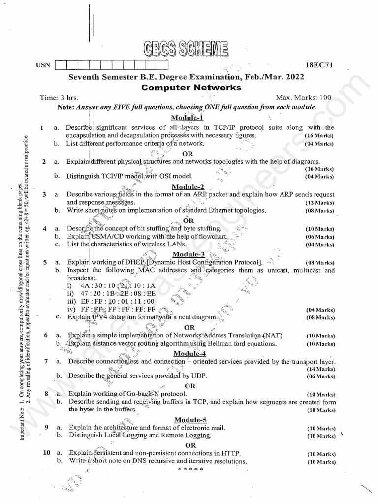 18EC71 Solved-Qp-Tie | PDF