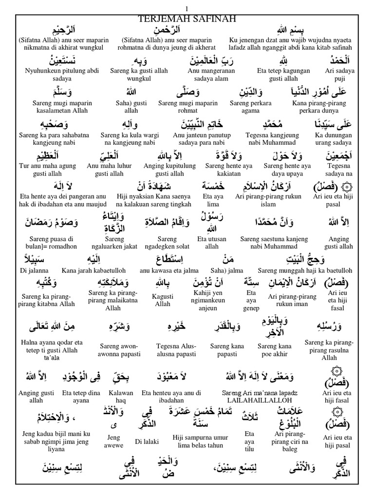 Revisi Safinah Tamhid | PDF