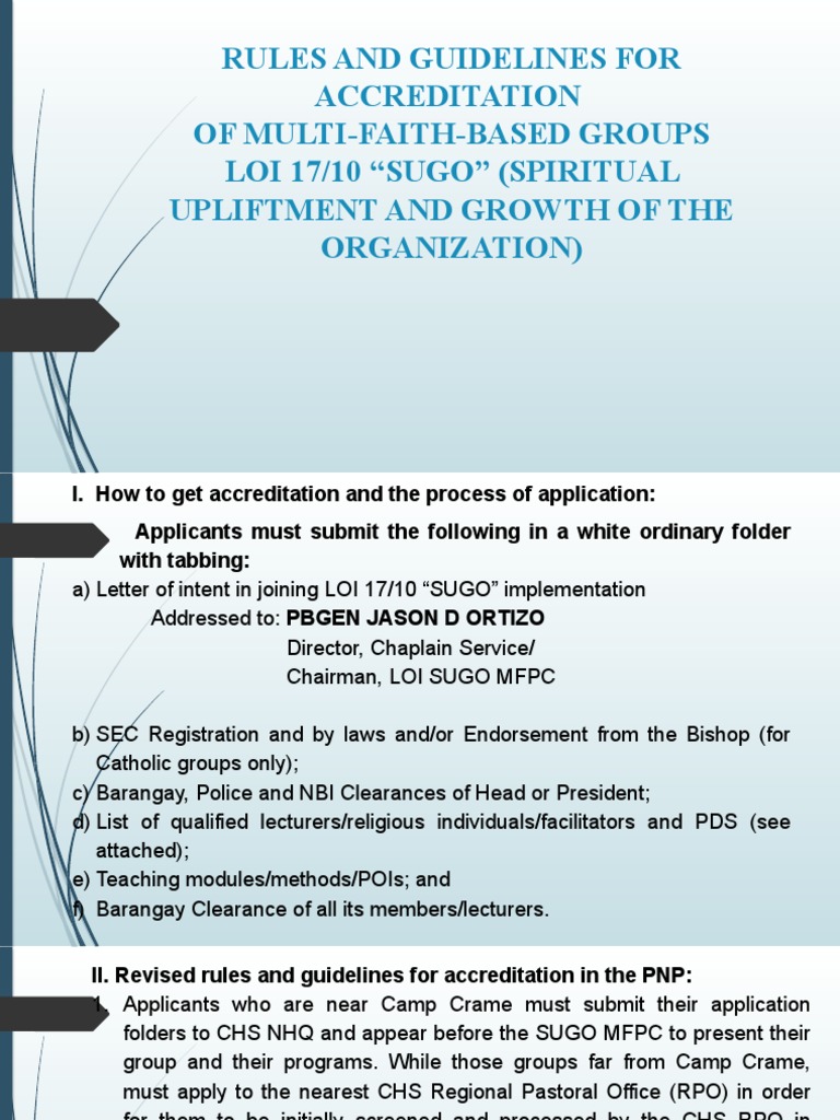 Multi-Faith Group Accreditation Guide | PDF | Justice | Crime & Violence