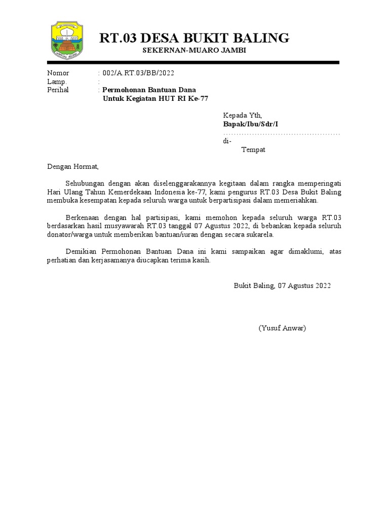 Kop Surat Kab. Muaro Jambi | PDF