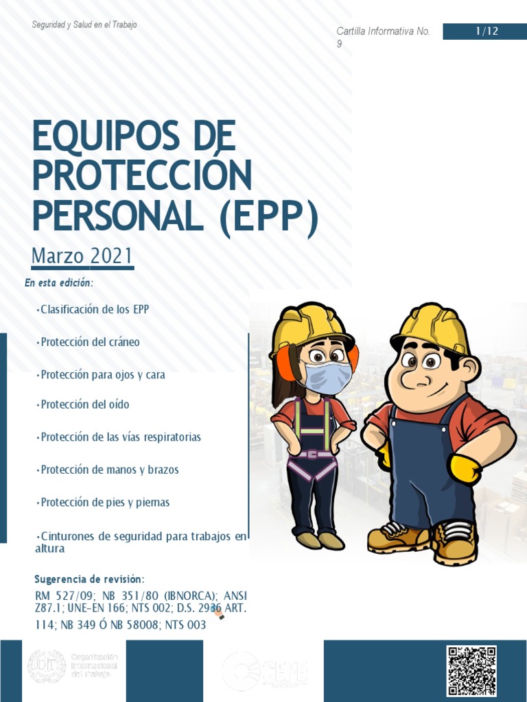 9 Equipos de Proteccion Personal | PDF | Guante | Casco