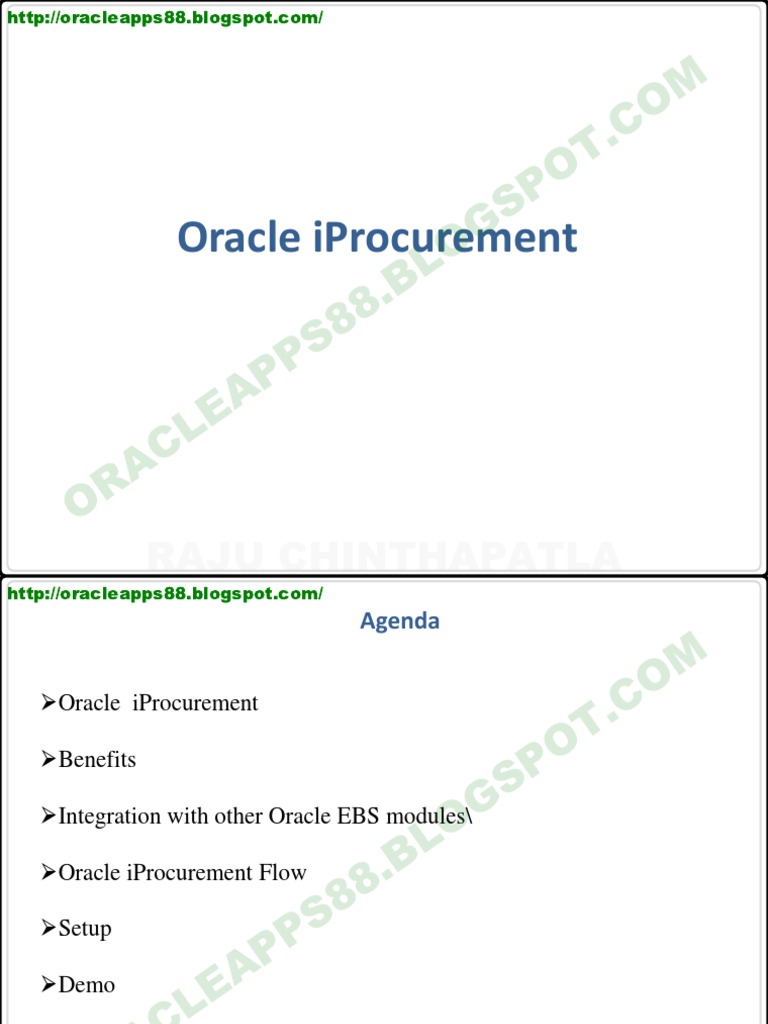 Oracle Iprocurement | PDF | Procurement | Economies