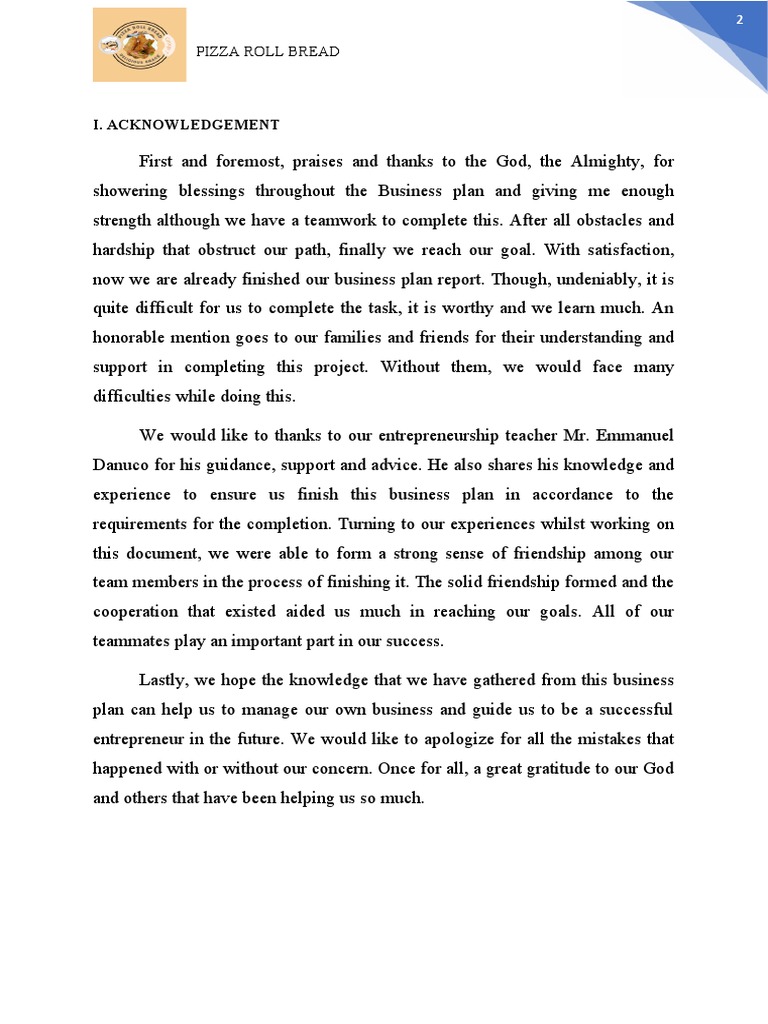 Acknowledgement Pdf Marketing Sales
