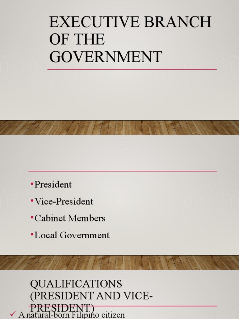 Executive Branch | PDF