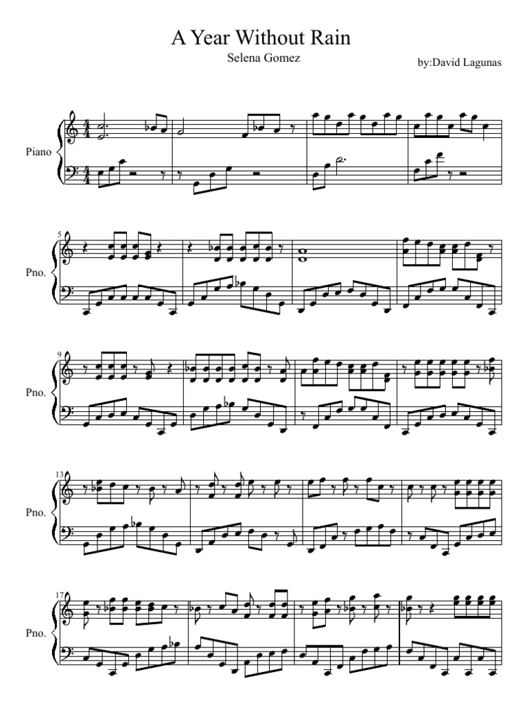A Year Without Rain - Selena Gomez | PDF