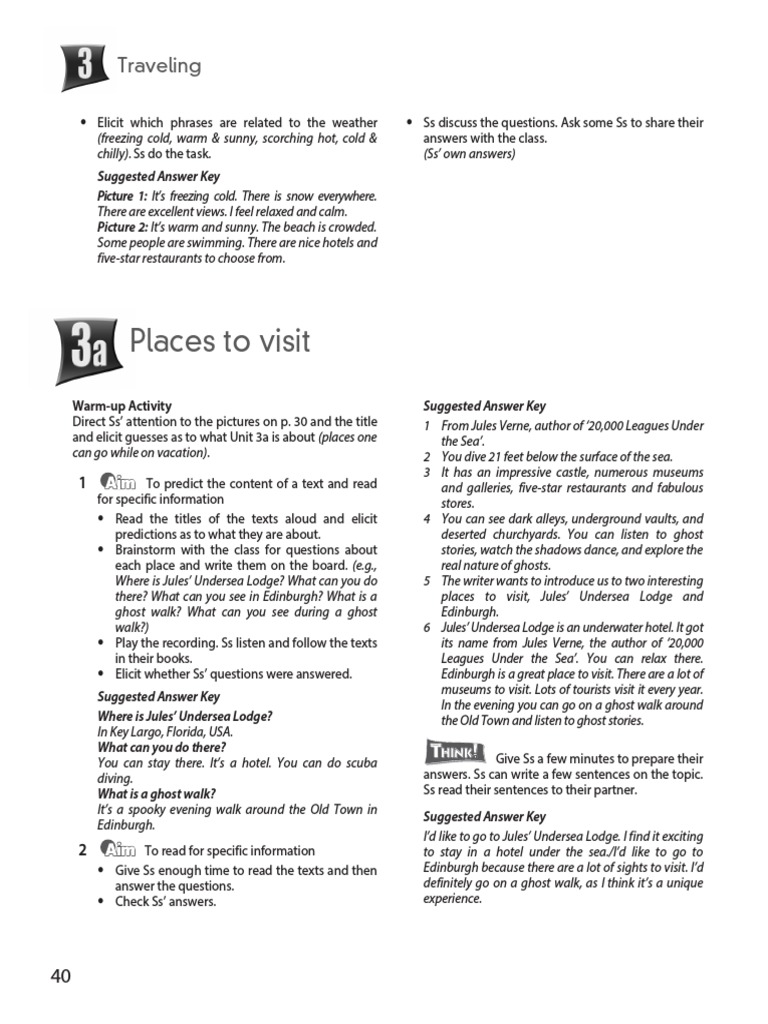 Access 8 Unit 3A & B - KEY PDF | PDF | Language Mechanics | Linguistics