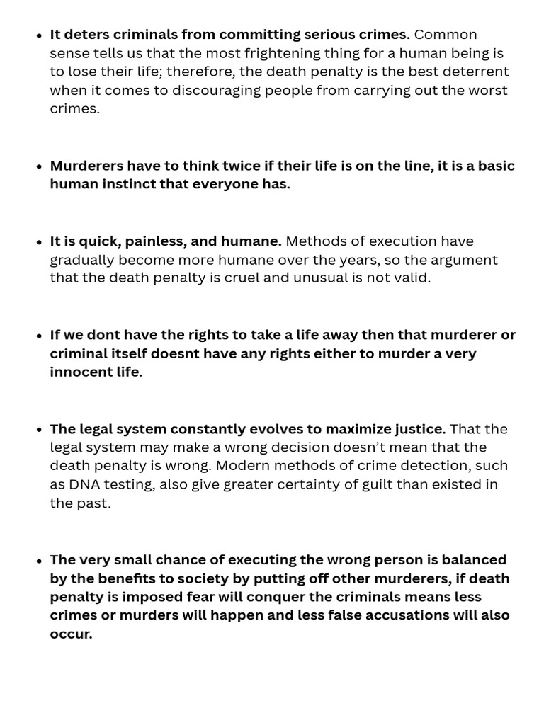 The Case for Reinstating the Death Penalty in the Philippines to Deter ...