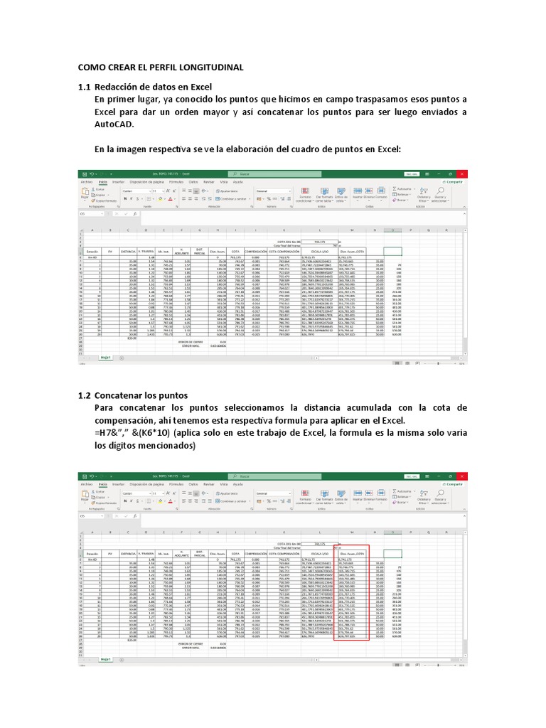 Como Crear El Perfil Longitudinal | PDF