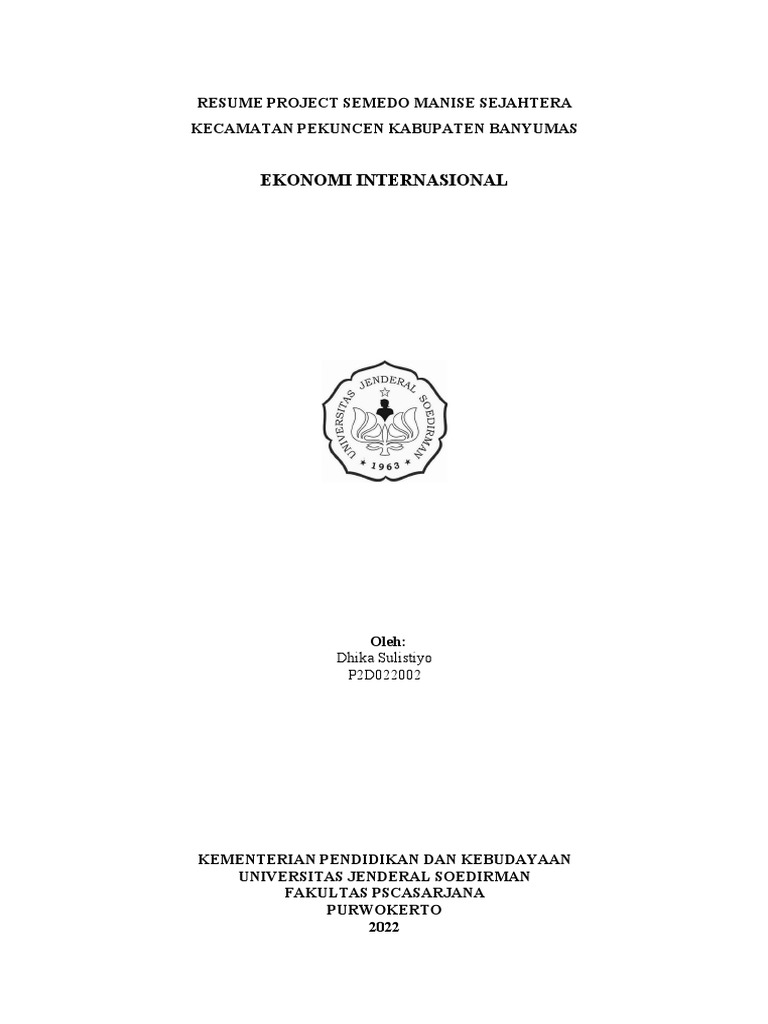 Resume Project Semedo Manise Sejahtera | PDF