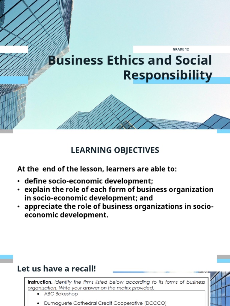 Lesson 2 Business Ethics PDF | PDF | Employment | Taxes