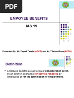 Ind as 19 - Employee Benefits | PDF | Employment | Defined Benefit ...