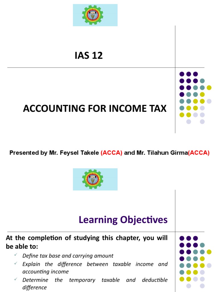 Ias 12 Income Tax | PDF | Deferred Tax | Tax Expense