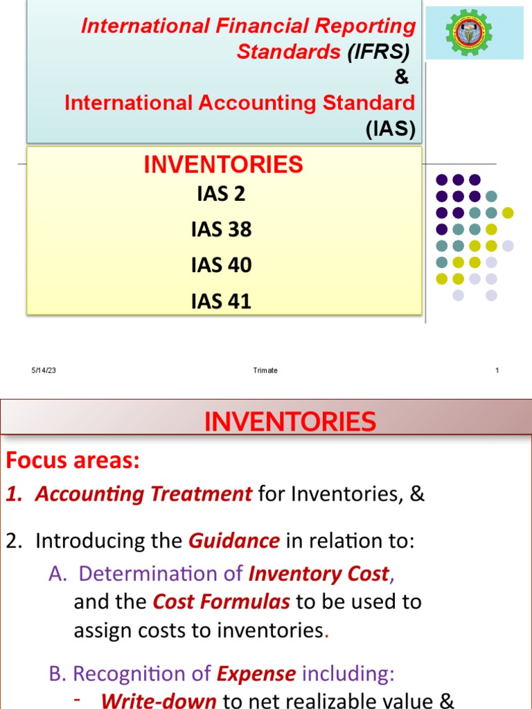 IFRS IAS 2 Inventory Accounting Standards | PDF