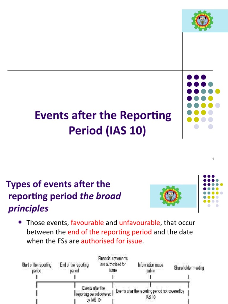 Ias 10 Events After Reporting Period | PDF | Financial Statement | Business