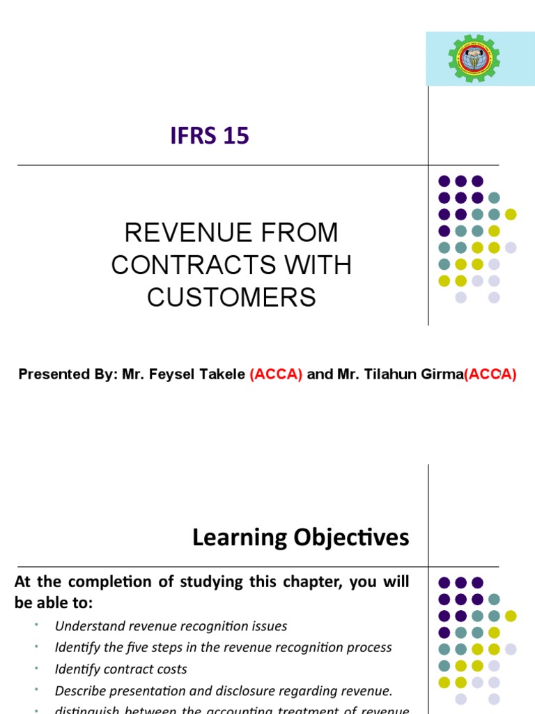 IFRS 15 REVENUE RECOGNITION | PDF | International Financial Reporting ...