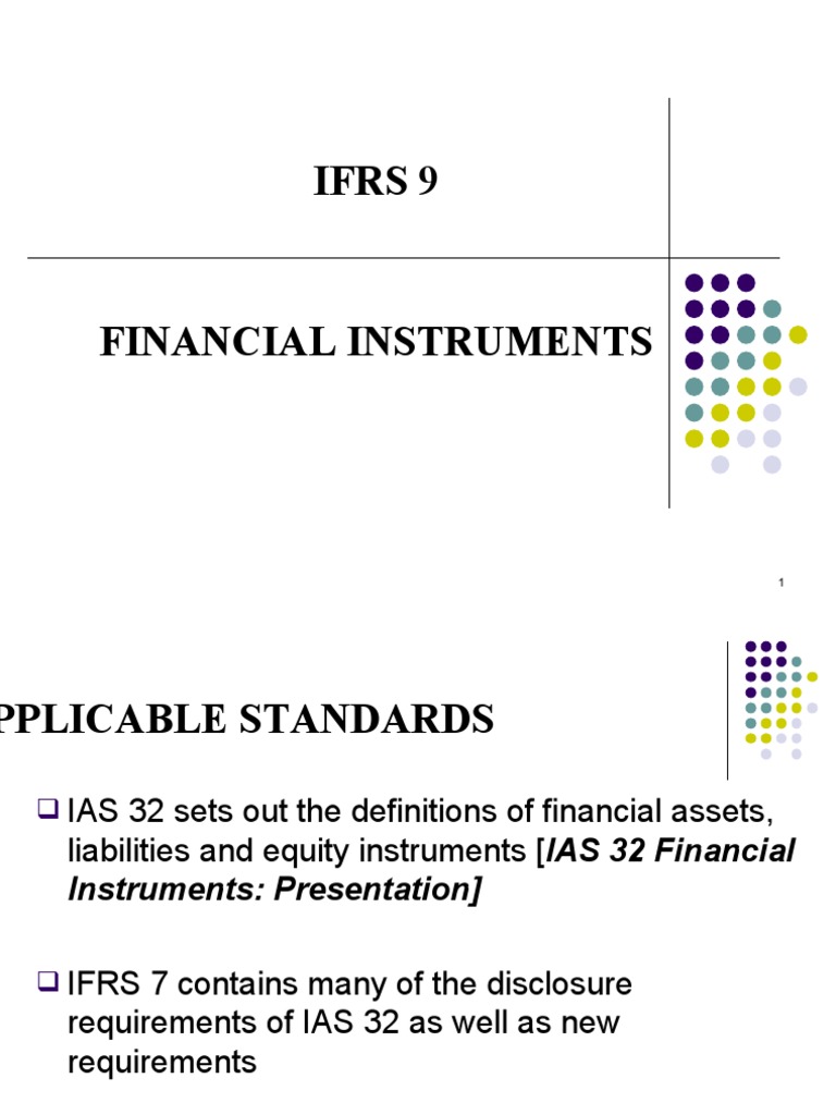 IFRS 9 FINANCIAL INSTRUMENTS-Addis | PDF | Debt | Fair Value