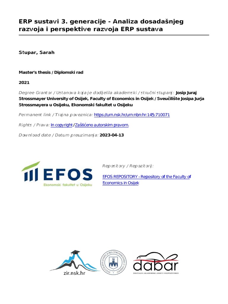 Erp 3 Generacije PDF | PDF