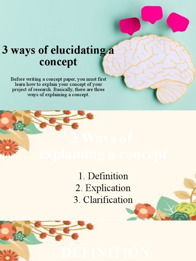 3 Ways of Elucidating Concept - English12 | PDF | Definition | Concept