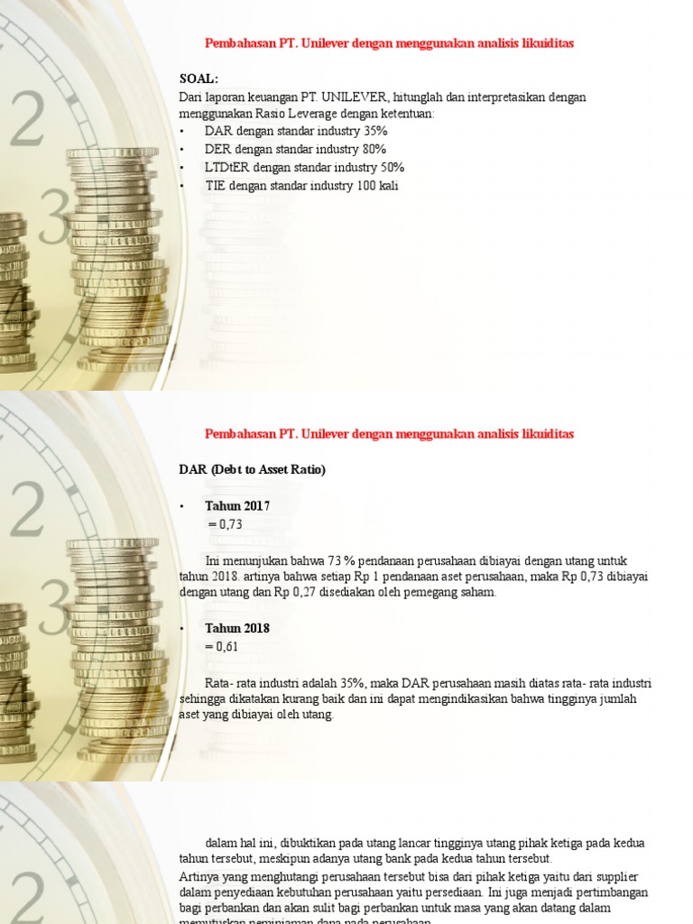 Pembahasan Latihan Rasio Leverage | PDF
