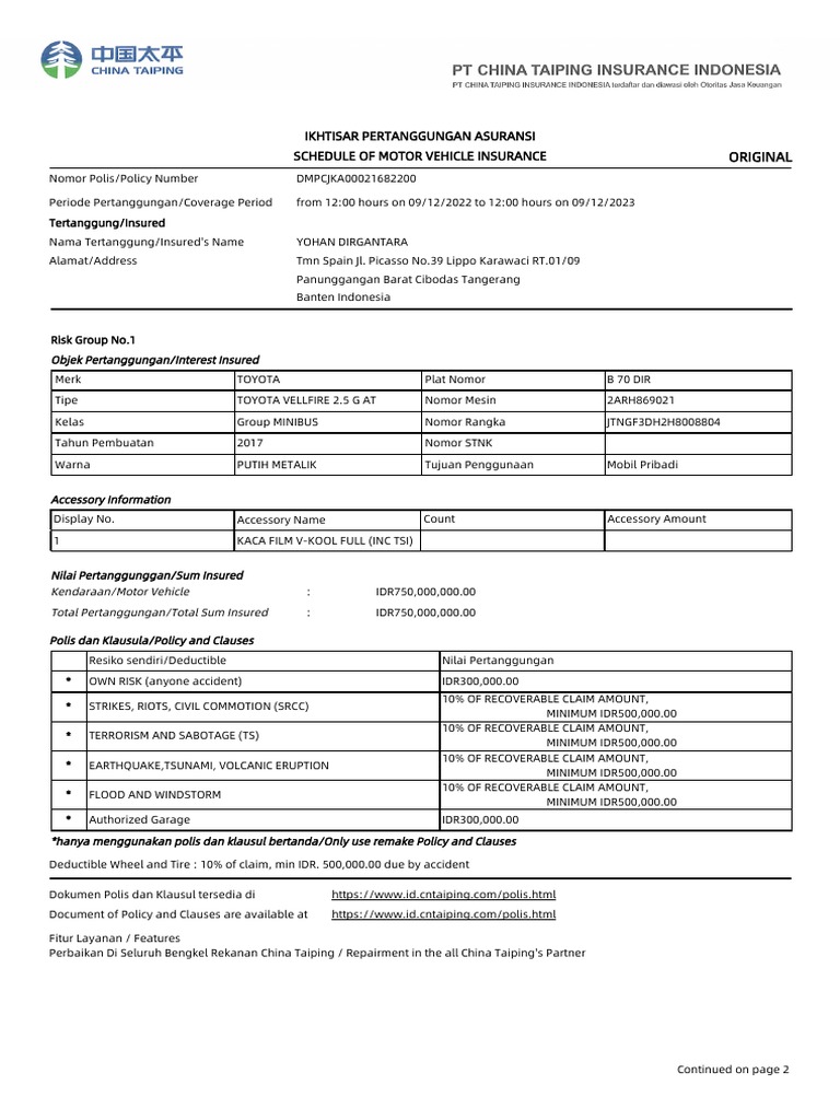 Yohan Dirgantara | Download Free PDF | Insurance | Private Law