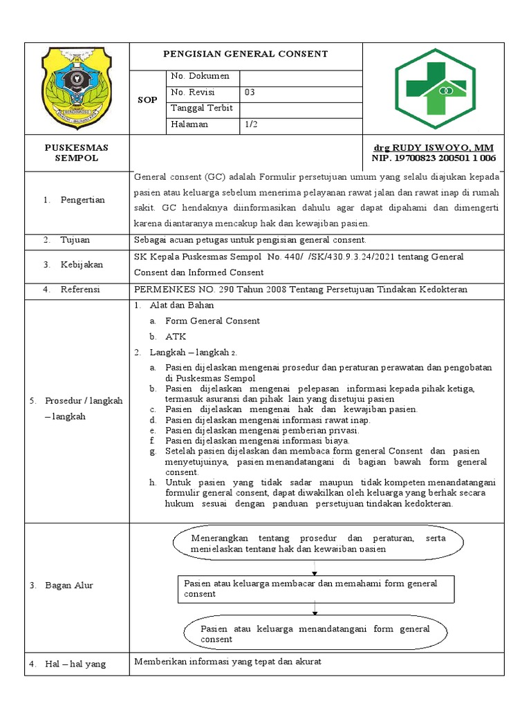 SOP General Consent | PDF