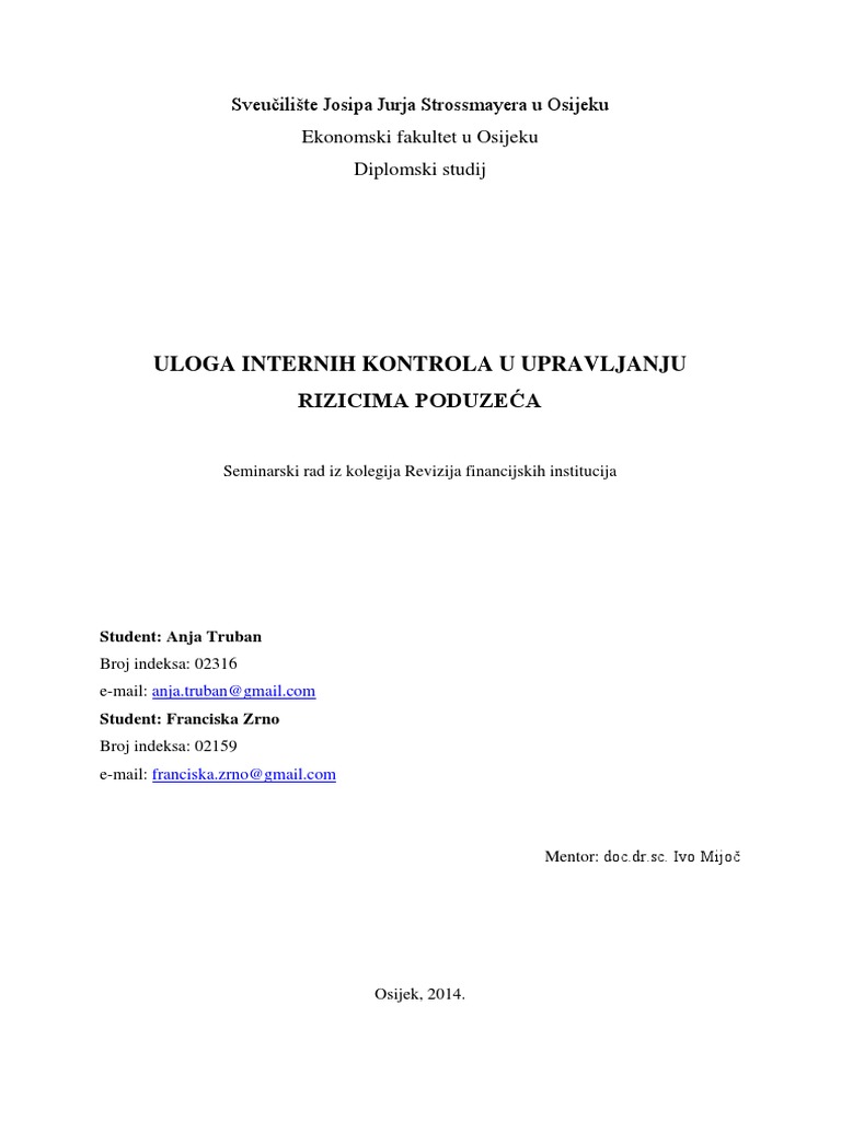 interna kontrola.pdf | PDF