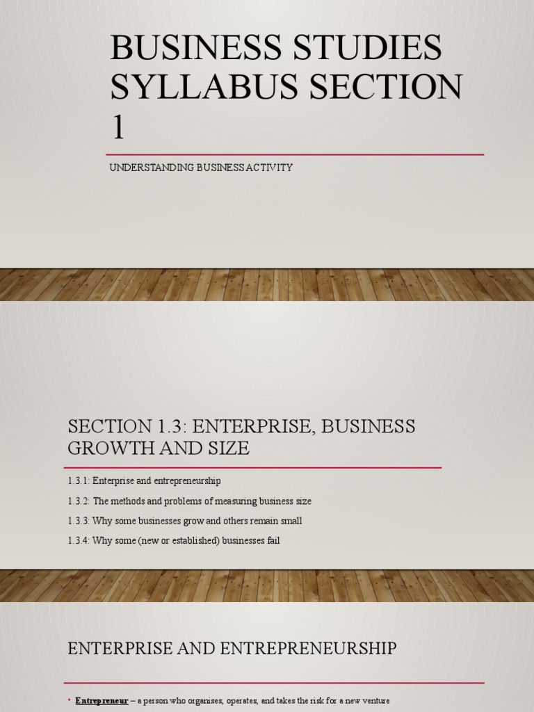 Enterprise Growth and Business Size Insights | PDF | Entrepreneurship ...