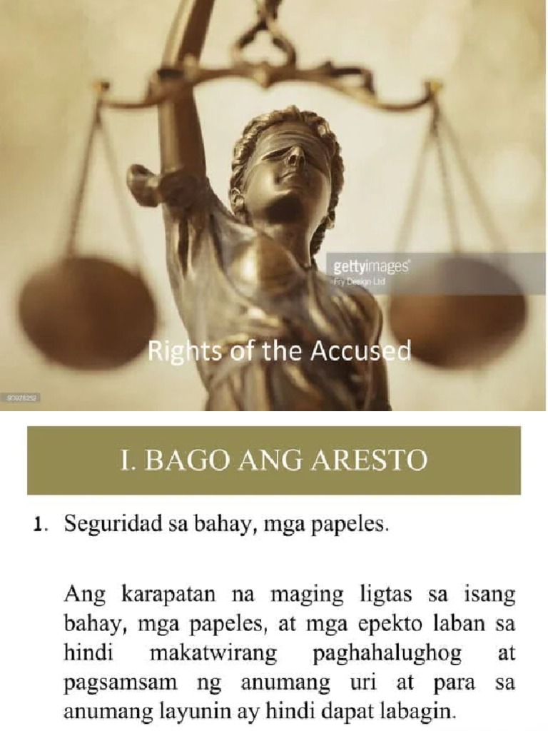 karapatan ng akusado | PDF