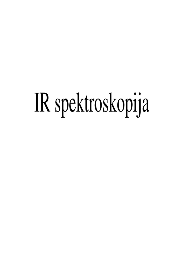 Ir Spectro | PDF
