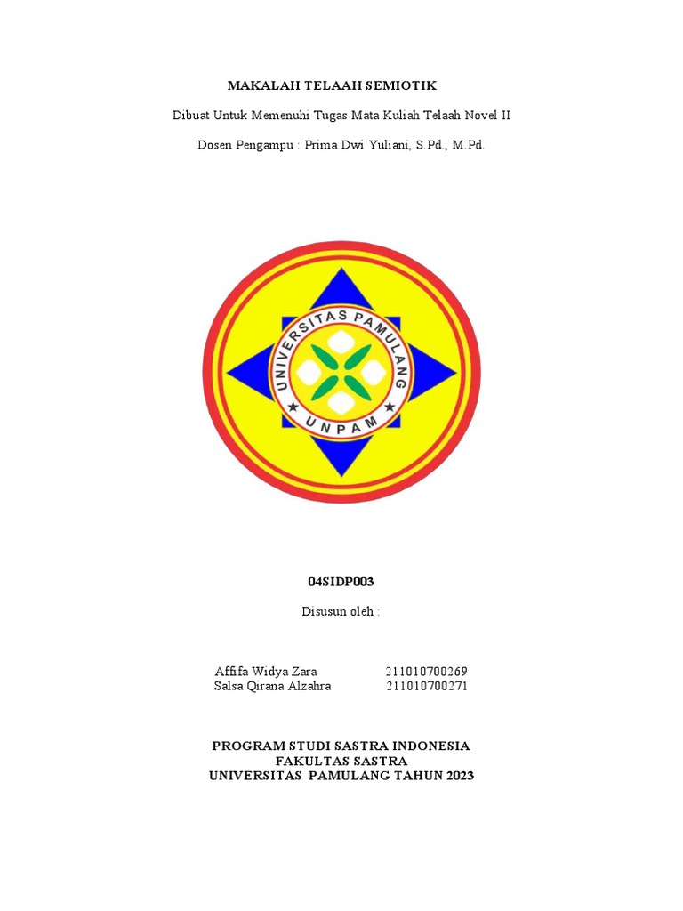 Telaah Semiotik dalam Sastra Fiksi | PDF