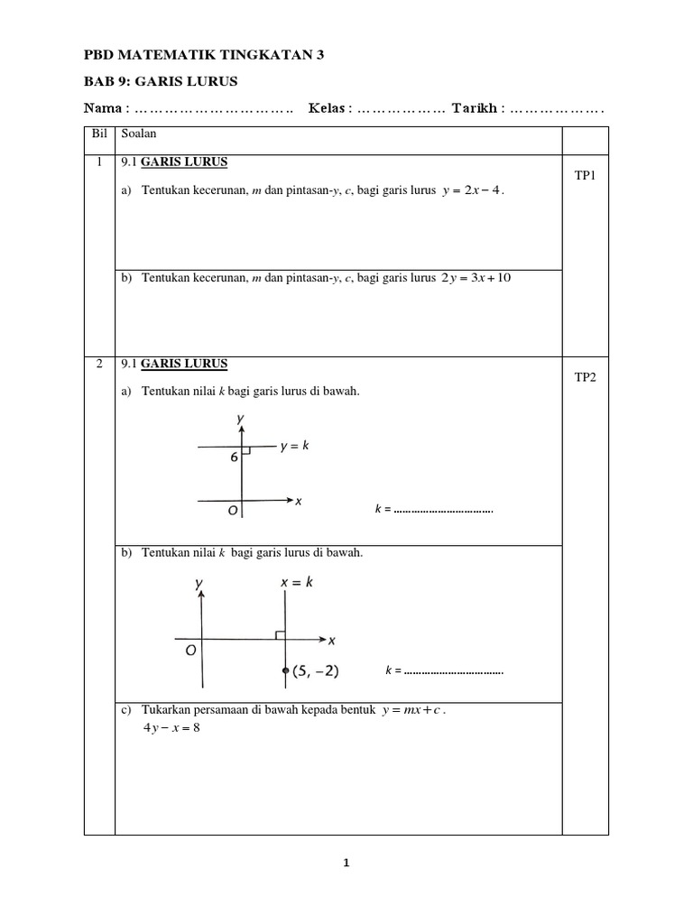 PBD Mate T3 (Bab 9) | PDF