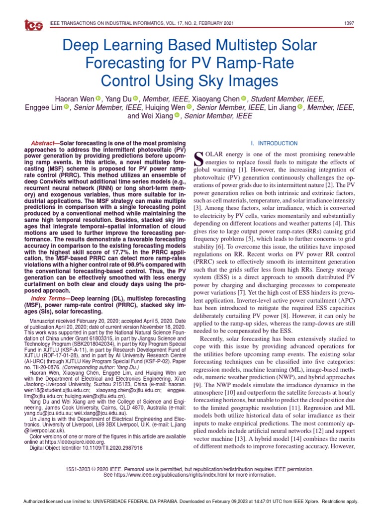 Deep Learning Based Multistep Solar Forecasting For Pv Ramp Rate