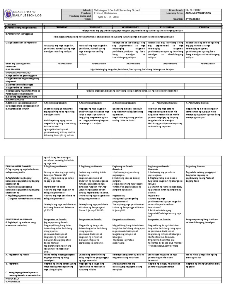 Aral. Pan. 17-23, 2023 | PDF