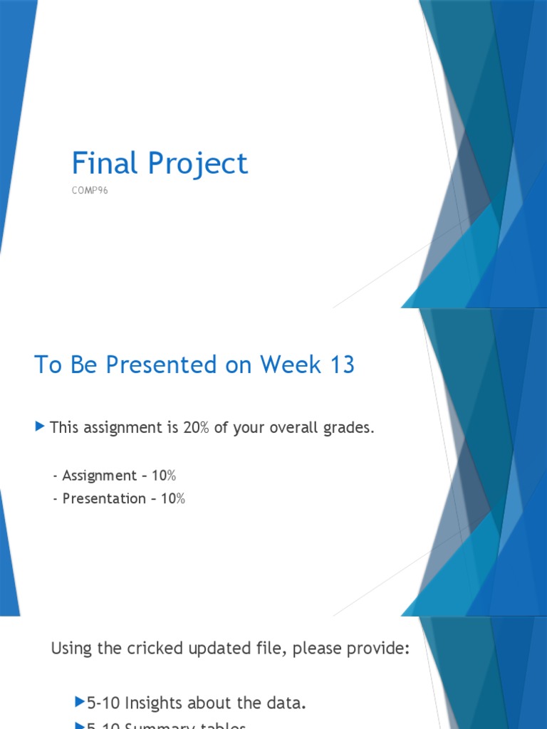 Final Project Requirements | PDF | Computers