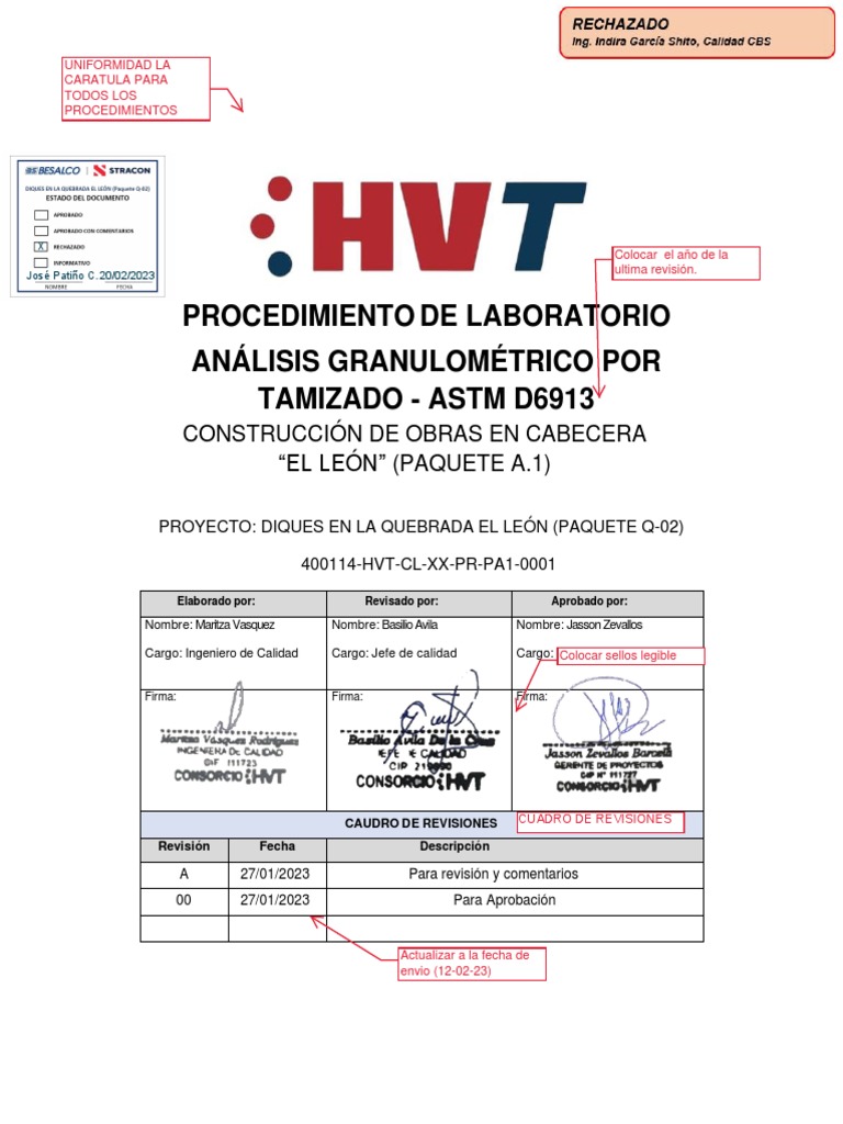 400114-HVT-CL-XX-PR-PA1-0001 (ASTM D6913 - Graanulometria) IG | PDF ...