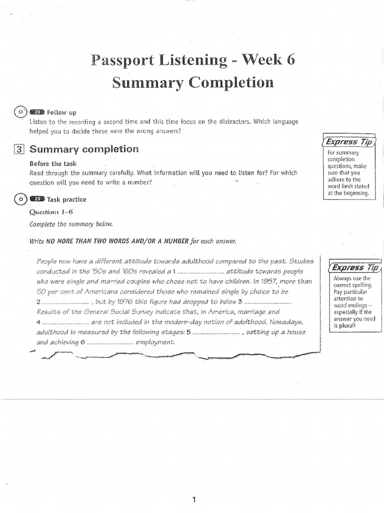(L - PP6) Summary Completion | PDF