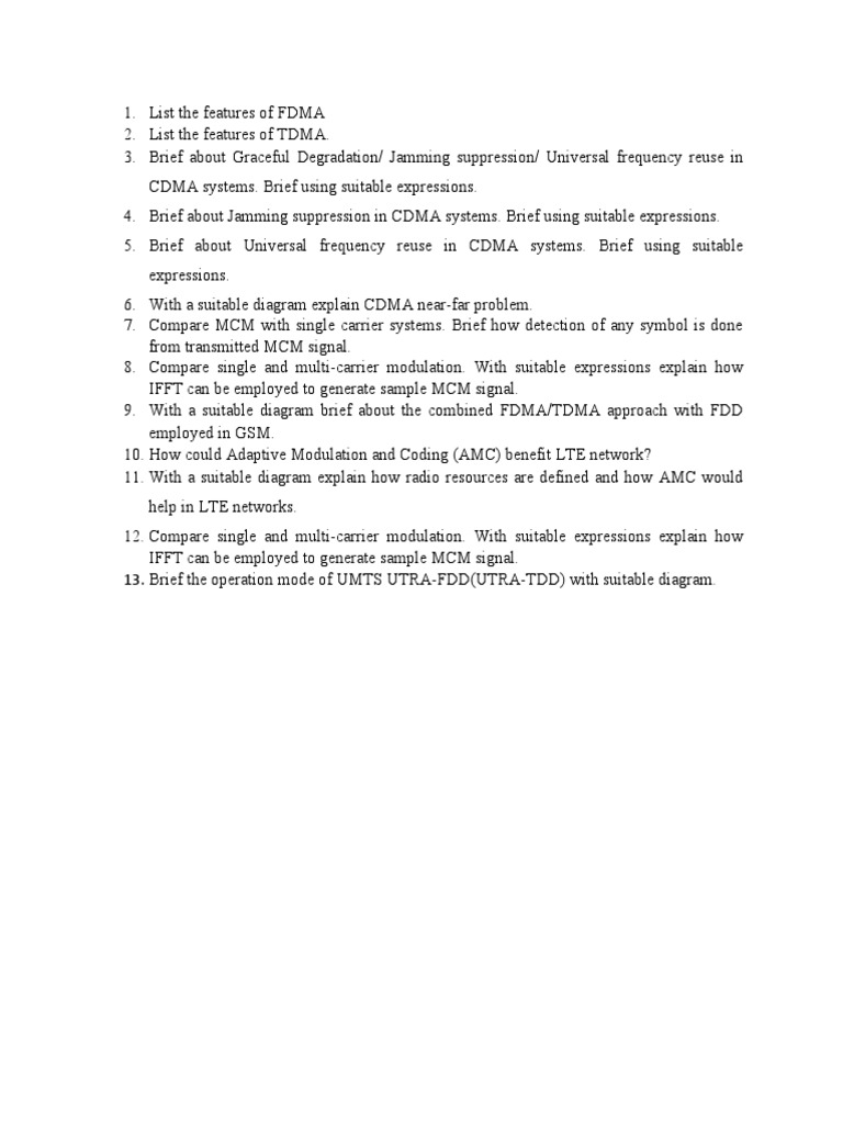 Sample Qns Units 4 and 5 WC | PDF