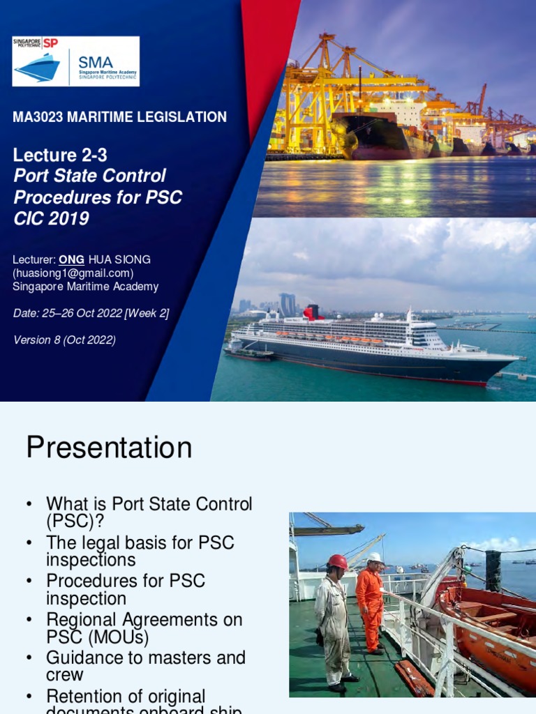 MA3023 (Ver8) 2-3 Port State Control & CIC 2019 PDF | PDF