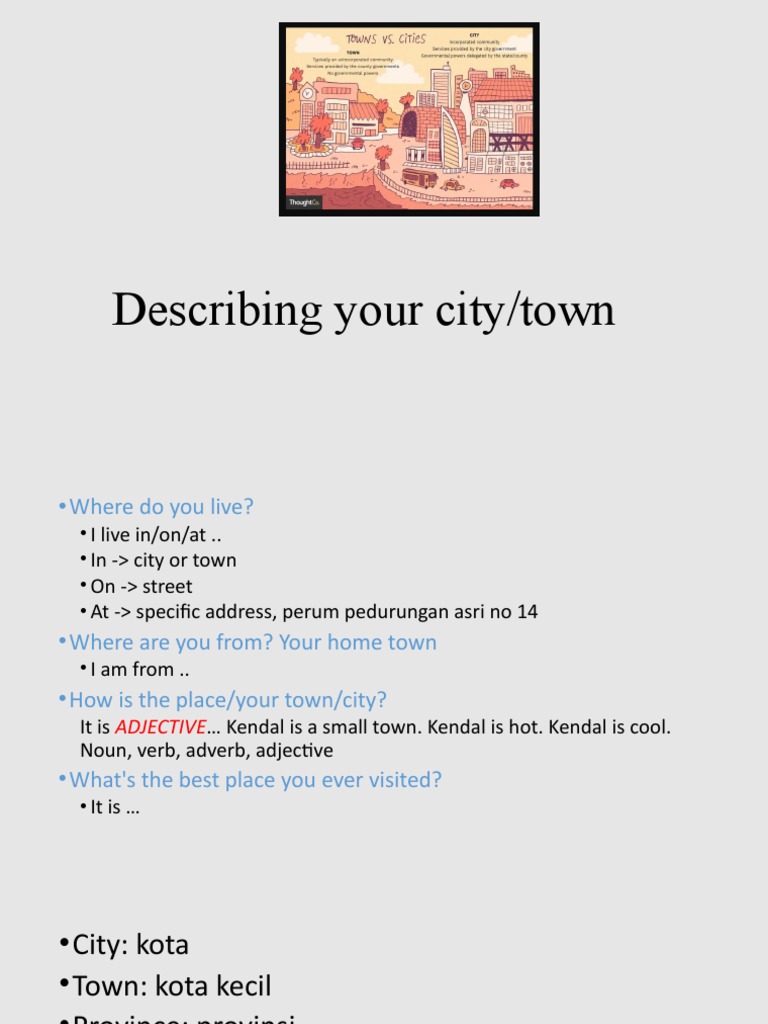 City and Town Descriptions Guide | PDF | Home & Garden