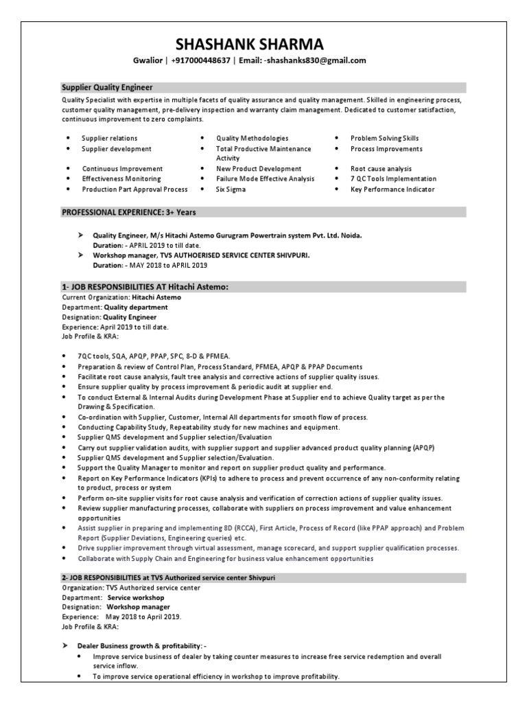 Shashank Sharma SQD | PDF