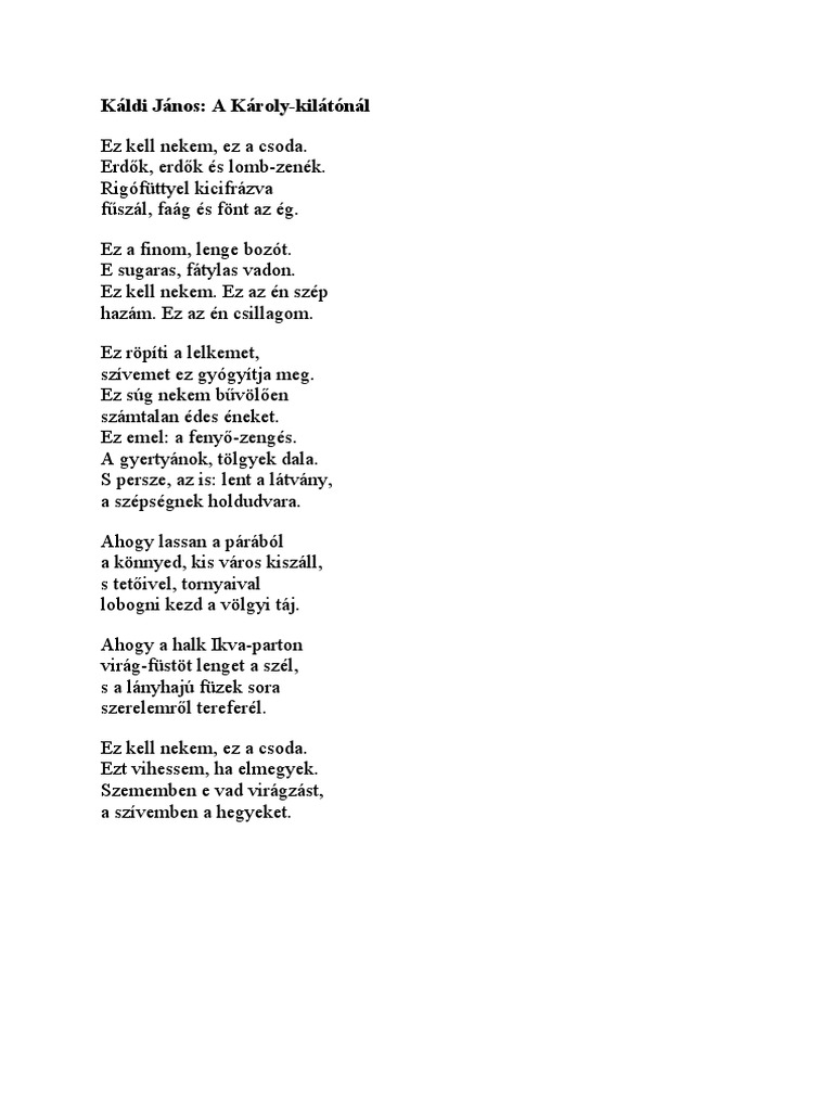 Versek a hazaszeretetről | PDF