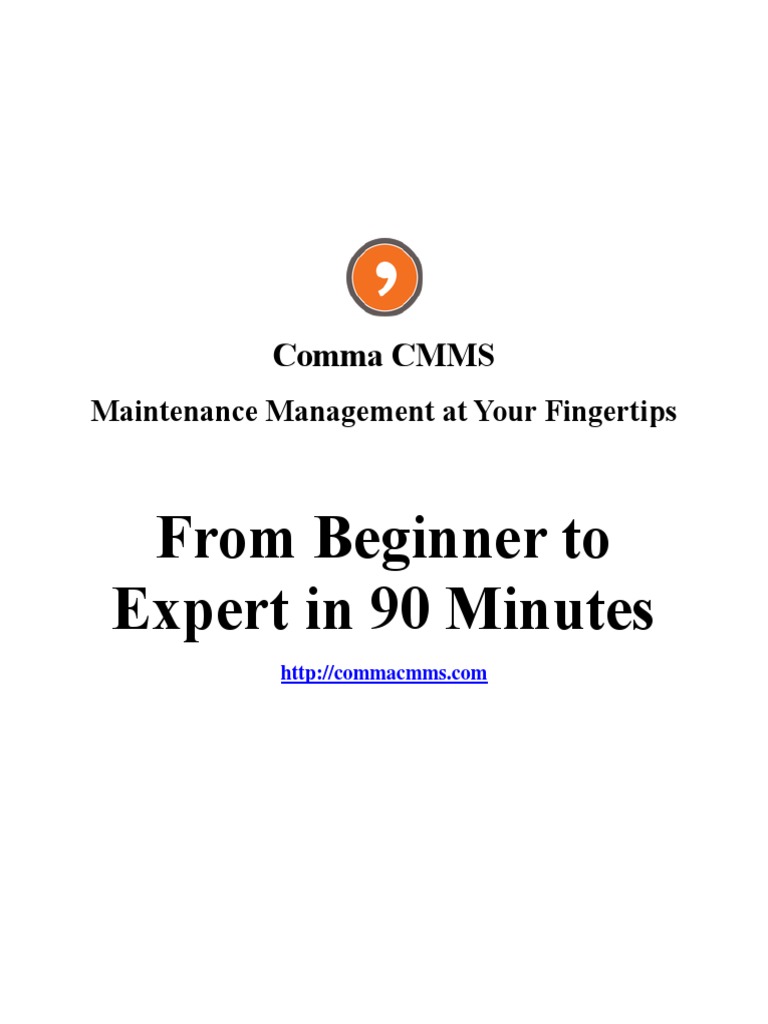 Comma CMMS Tutorial Sessions PDF | PDF | Button (Computing) | Computing
