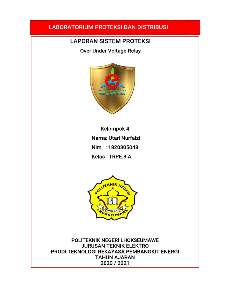 Laporan Praktikum Rele Tegangan 2021 | PDF | Teknologi & Rekayasa