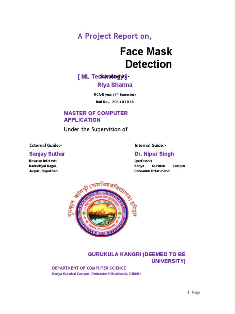 Face Mask Detection New3 Pdf Machine Learning Computer Vision