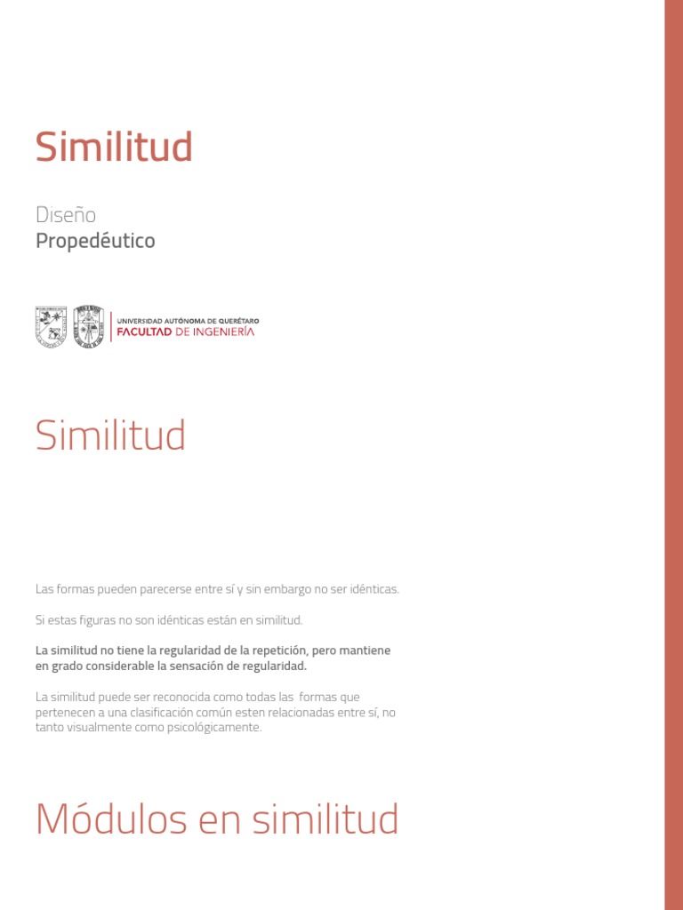 Similitud y estructuras semiformales: Un análisis de los principios de ...