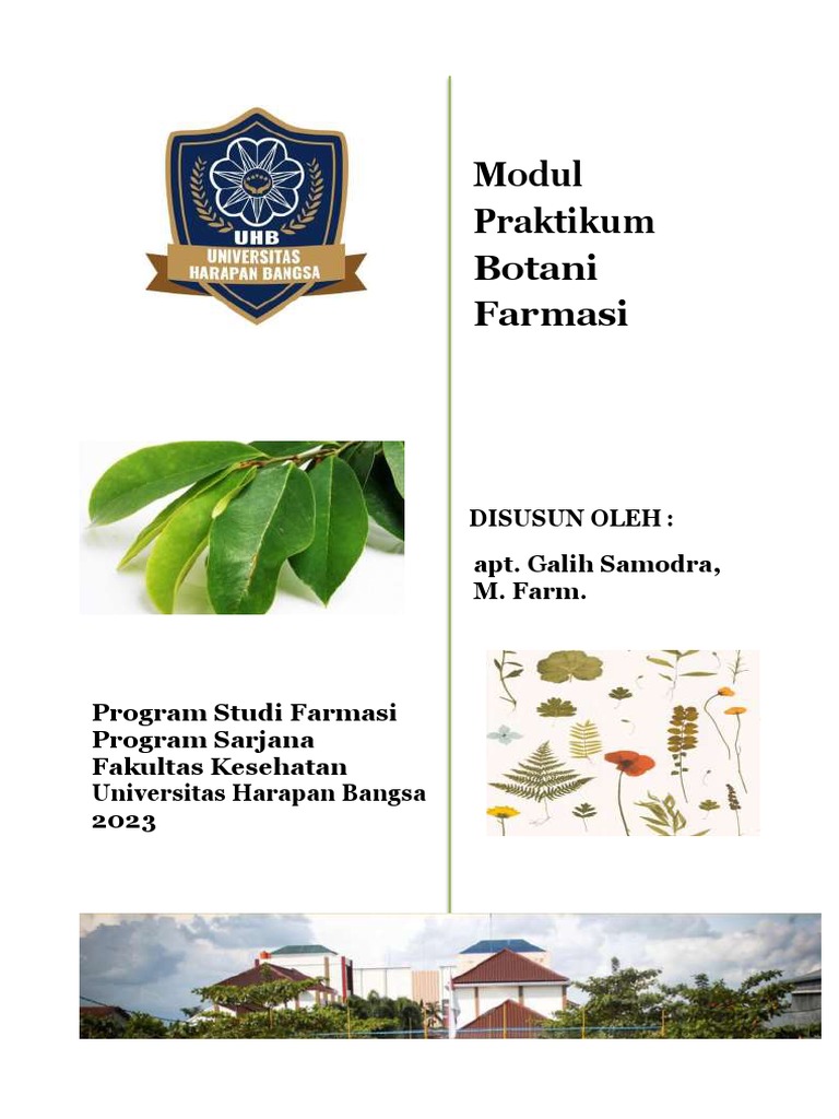 Modul Praktikum Botani Farmasi 2023 PDF | PDF