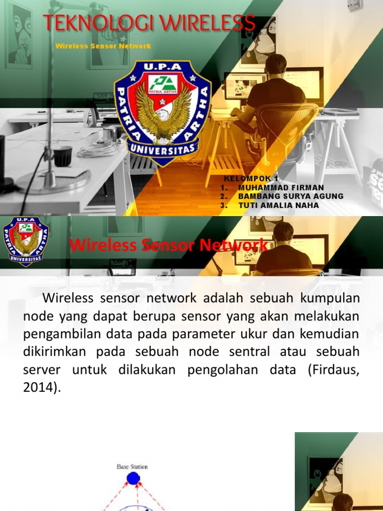 TUGAS 1 TEKNOLOGI WIRELESS (Wireless Sensor Network) | PDF